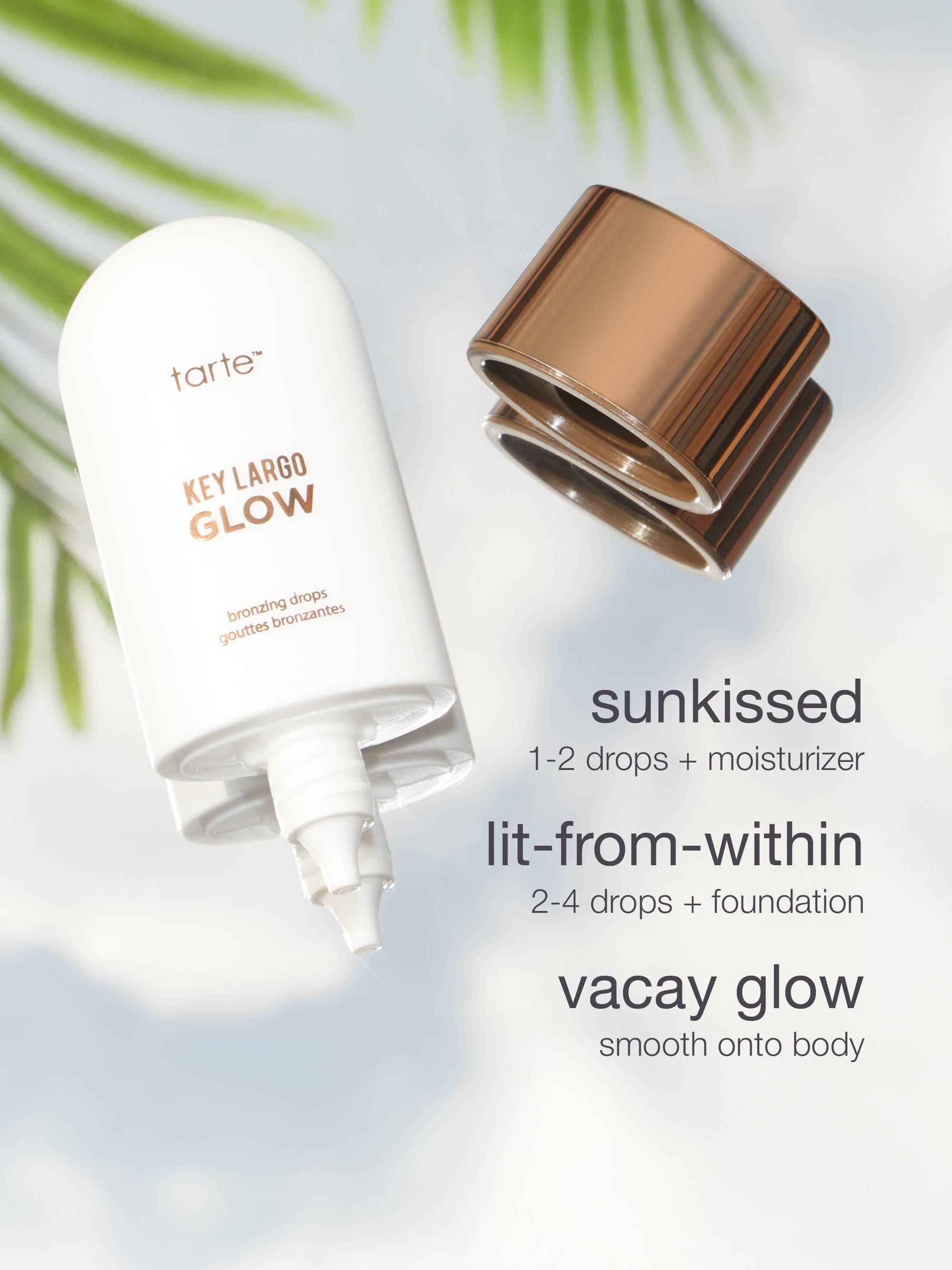 travel-size Key Largo glow bronzing drops – Tarte™
